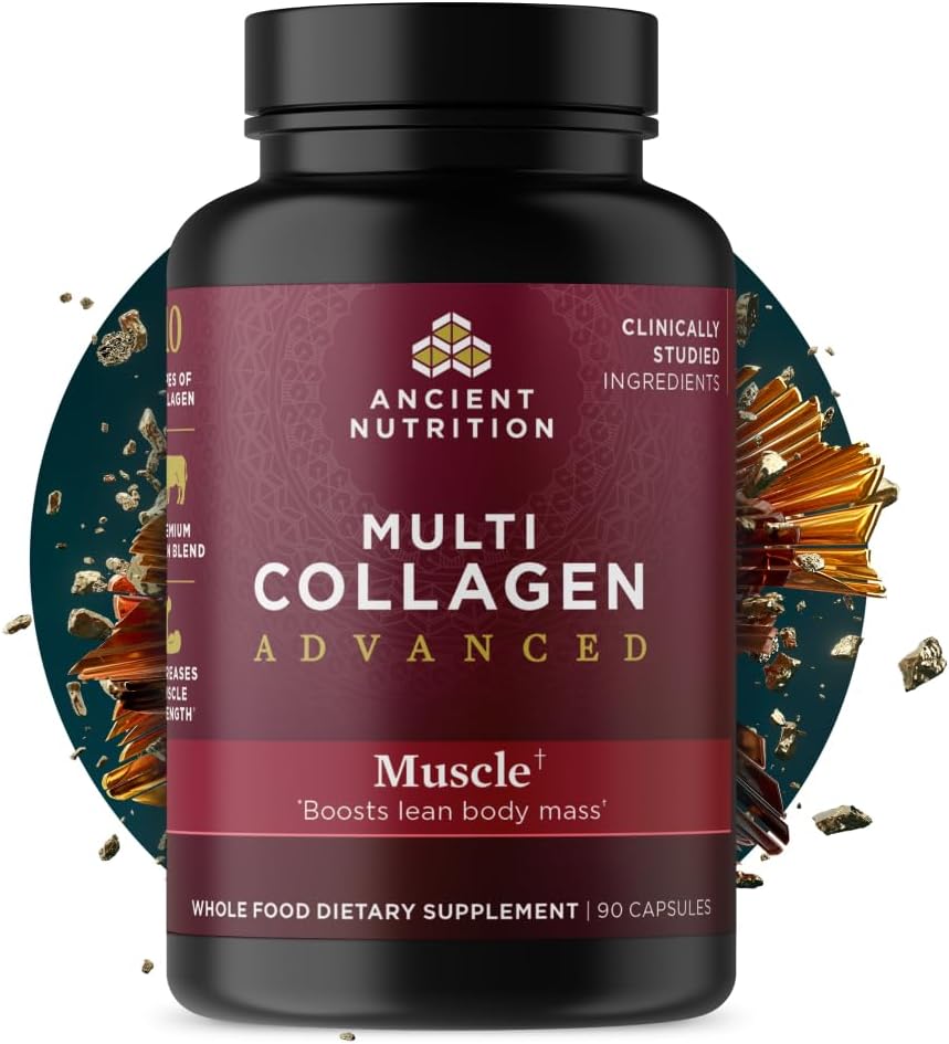 Amazon.com: Ancient Nutrition Advanced Collagen Protein Muscle with ...