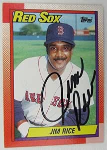1990 Topps #785 Jim Rice Signed Auto Autographed Card - Baseball ...
