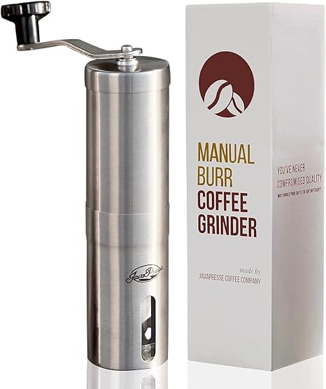 Amazon.com: JavaPresse Manual Coffee Grinder — Stainless Steel Manual ...