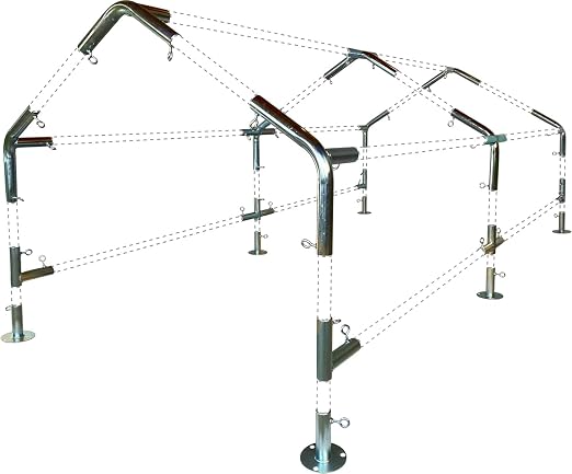 Amazon.com: 6 Leg Style HIGH Peak Canopy Carport Connectors for EMT ...