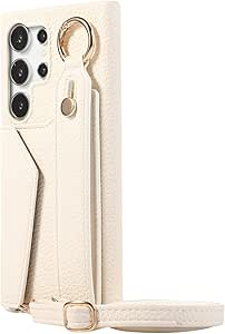 Amazon.com: HAZARA Crossbody Wallet Case for Samsung Galaxy S24 Ultra/S24 Plus/S24, Women ...