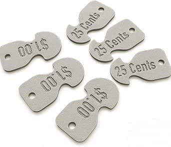 GEAR182 Reusable Shopping Cart Key Set (6-Pack) | 3× 25¢ & 3× $1.00 ...