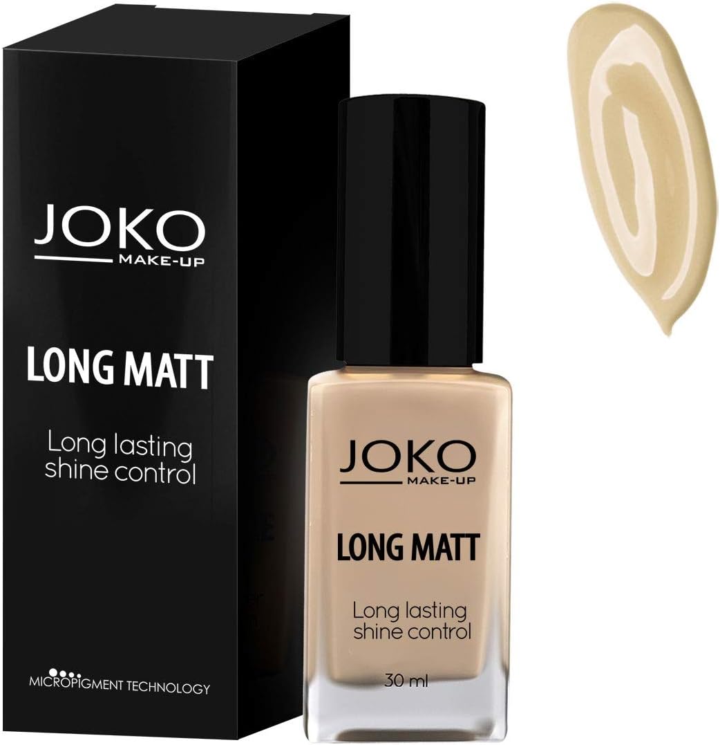 JOKO Long Matt Long Lasting Shine Control SPF 10 Foundation 30 ml (115 ...
