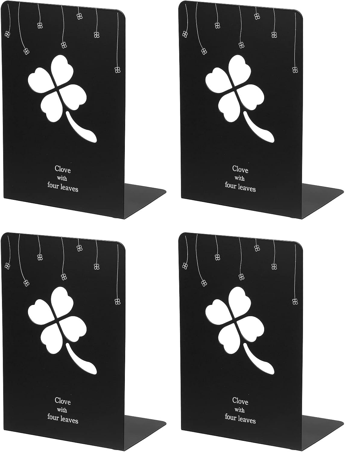 Amazon.com: PATIKIL Bookend, 2 Set Pressed Flowers L-Shaped Desk ...