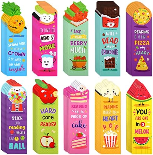 36pcs Scented Bookmarks Fruit Scratch, Sniff Bookmarks Fruit Cute Fun ...
