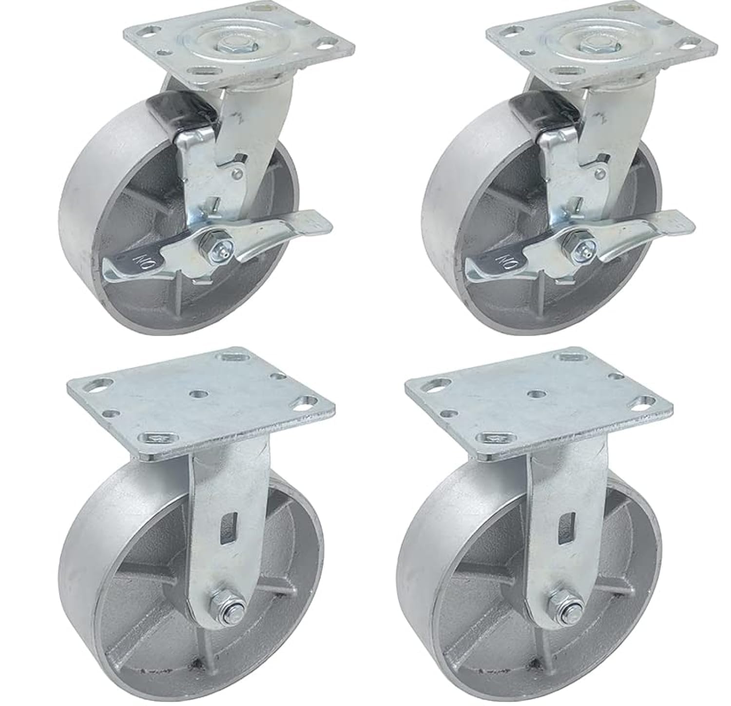 Industrial Steel Casters ProX X CASTER4BLUE Set Of (4) Blue 4 Inch