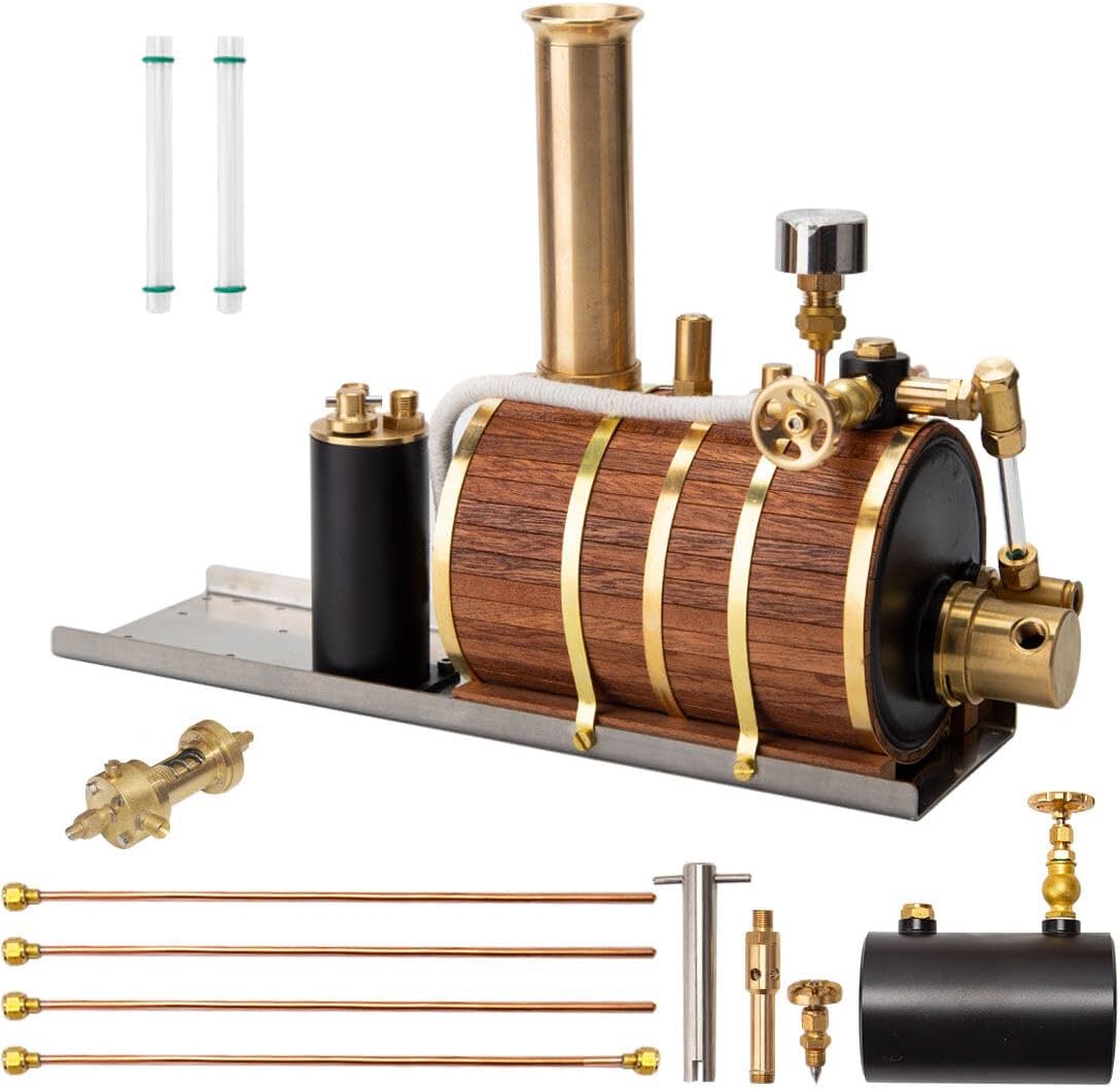 Amazon.com: Techretroplay Steam Engine Model, 200ML Steam Boiler Model ...