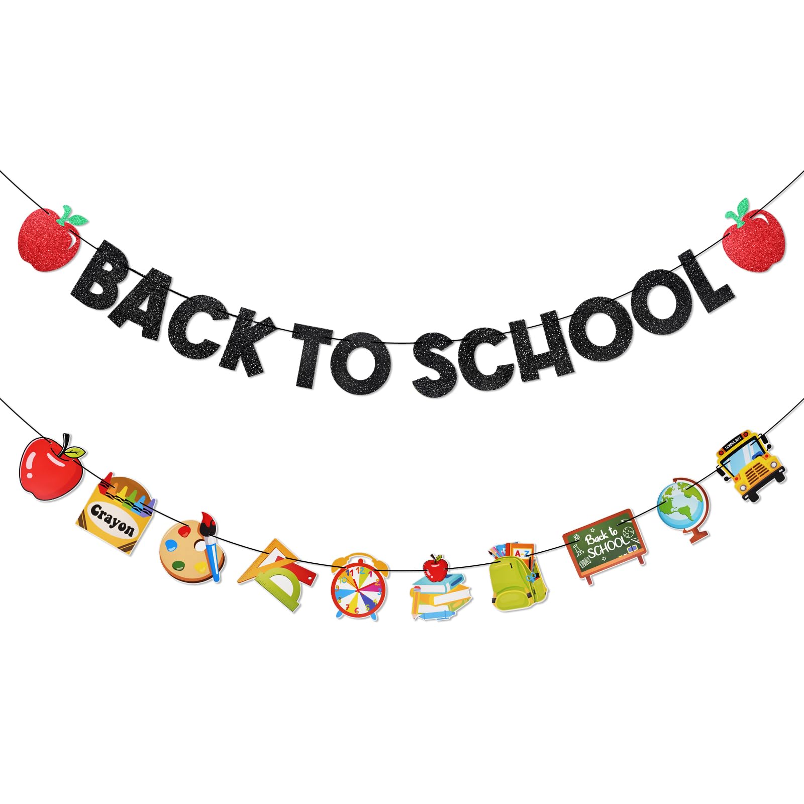 Amazon.com: Welcome Back to School Banner Decorations - Colorful ...