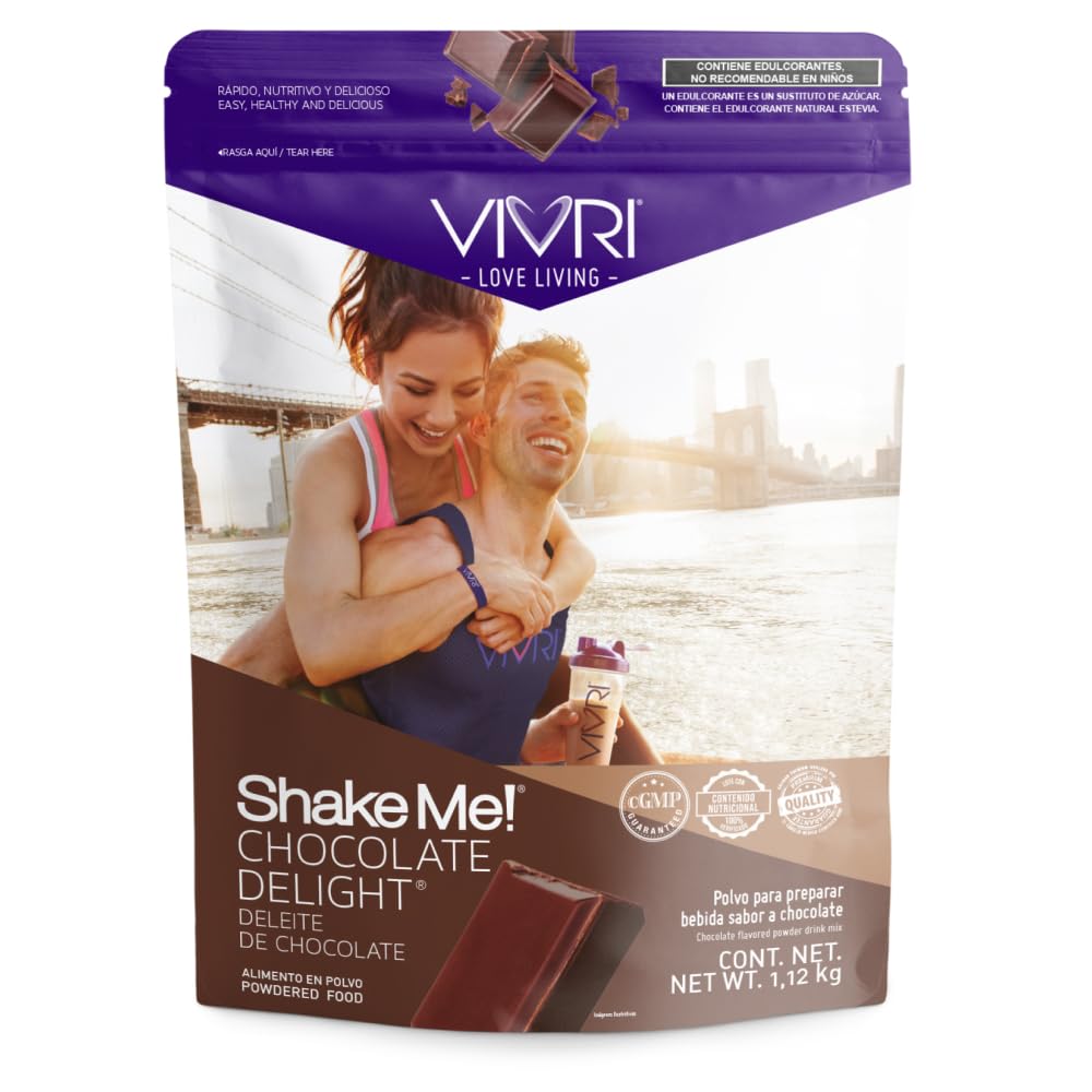 VIVRI Shake Me! Chocolate Delight Rinde 20 Malteadas | Alimento en ...