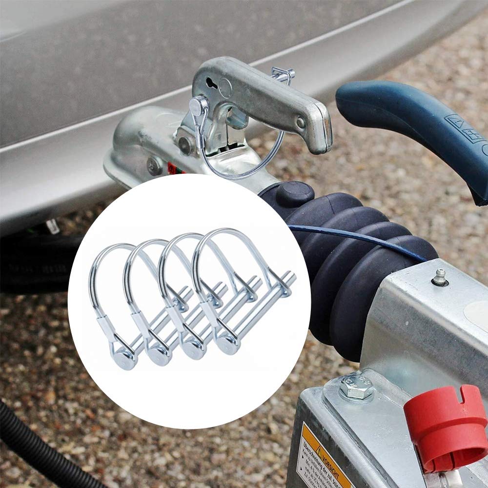 10pcs Wire Lock Pin 1/4" Heavy Duty Safety Coupler Shaft Locking Pin ...