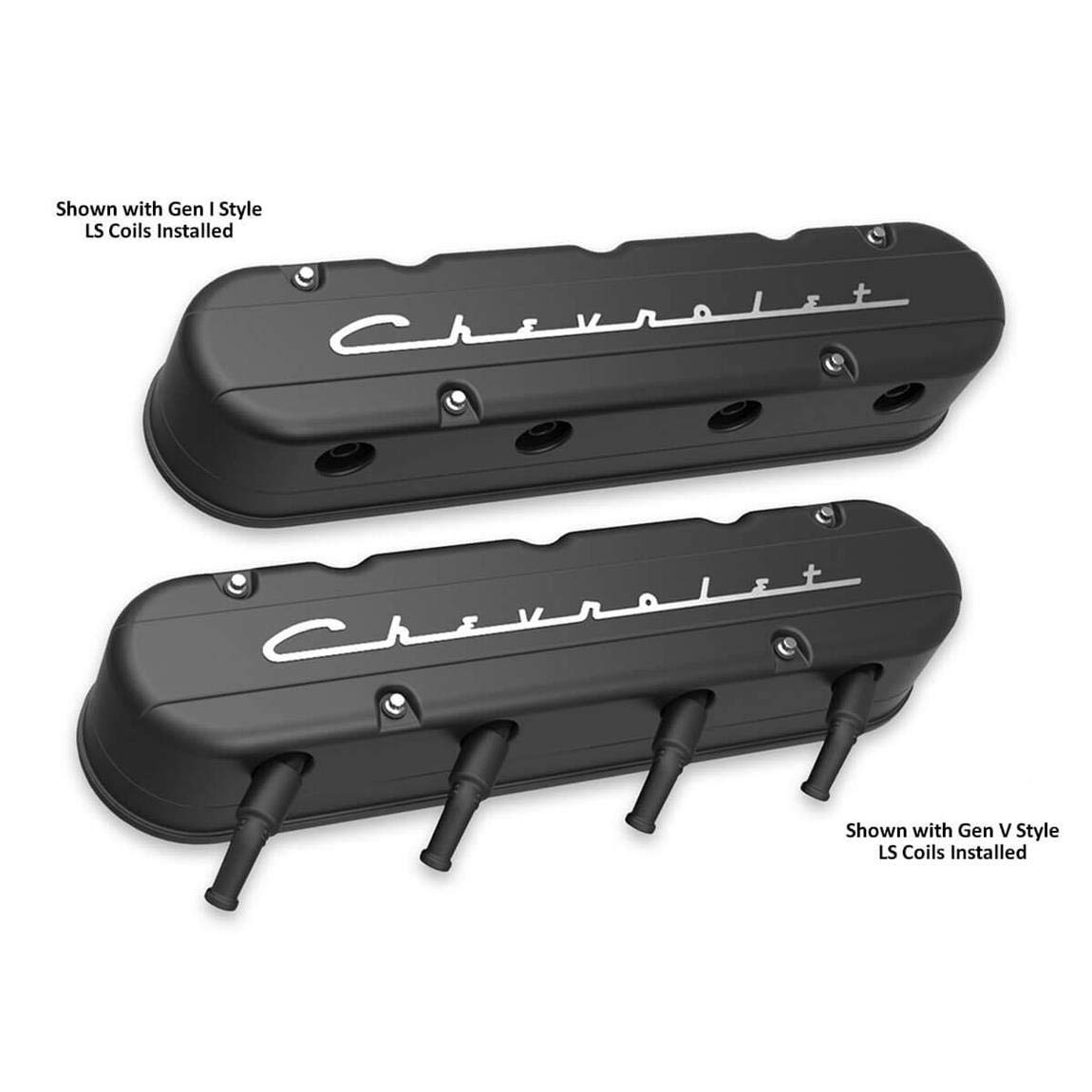 Butler LS Custom Black Billet Aluminum Valve Covers, With Coil Covers ...