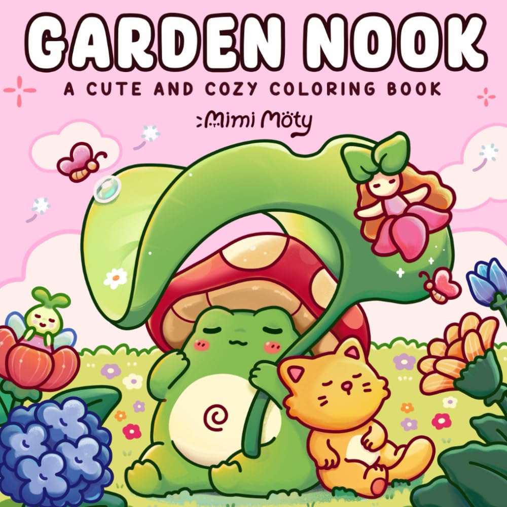 Amazon.com: Garden Nook: Coloring Book for Adults and Teens Featuring ...