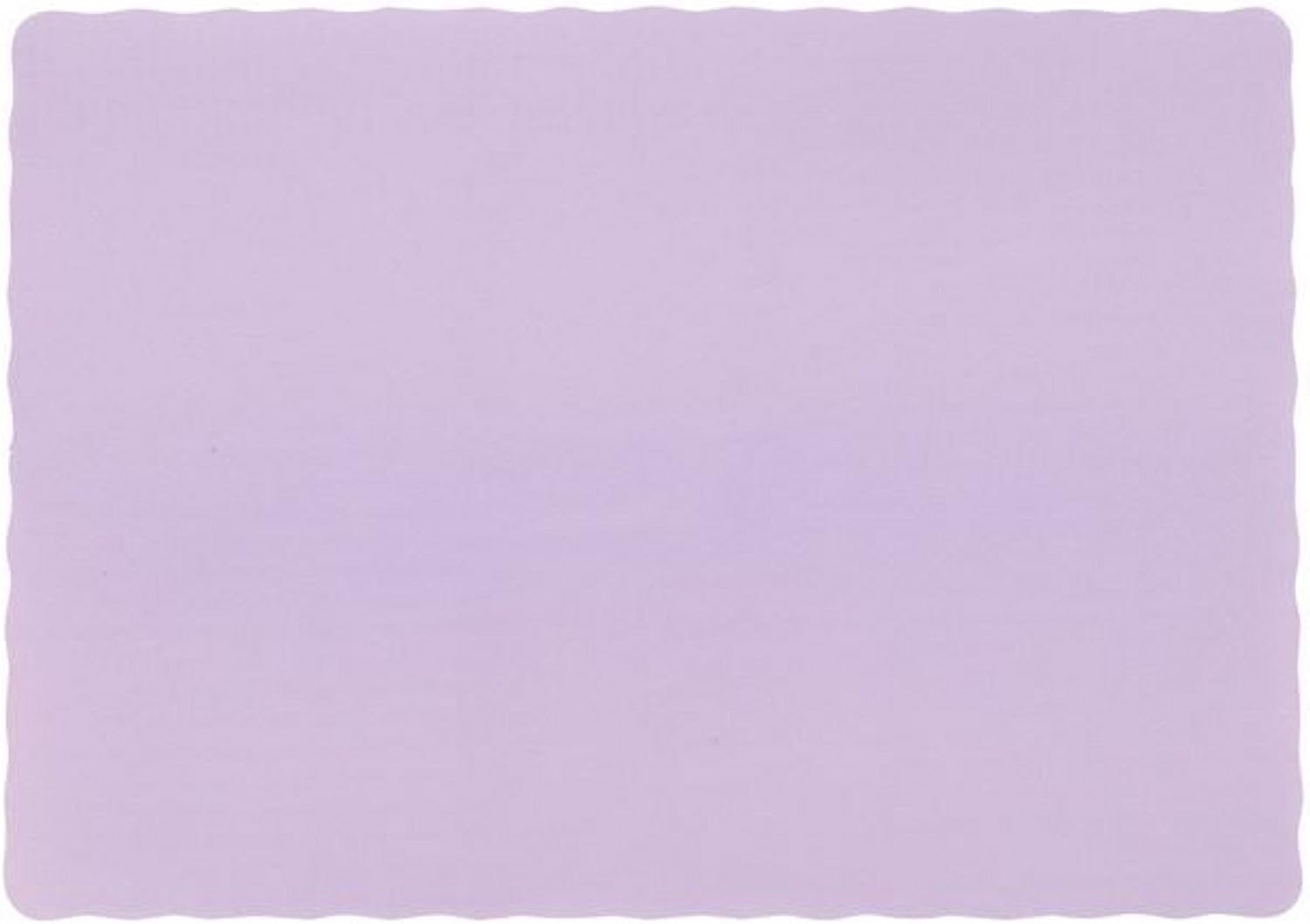 Amazon.com: 50 Dark Lavender Light Purple Paper Placemats Scalloped ...