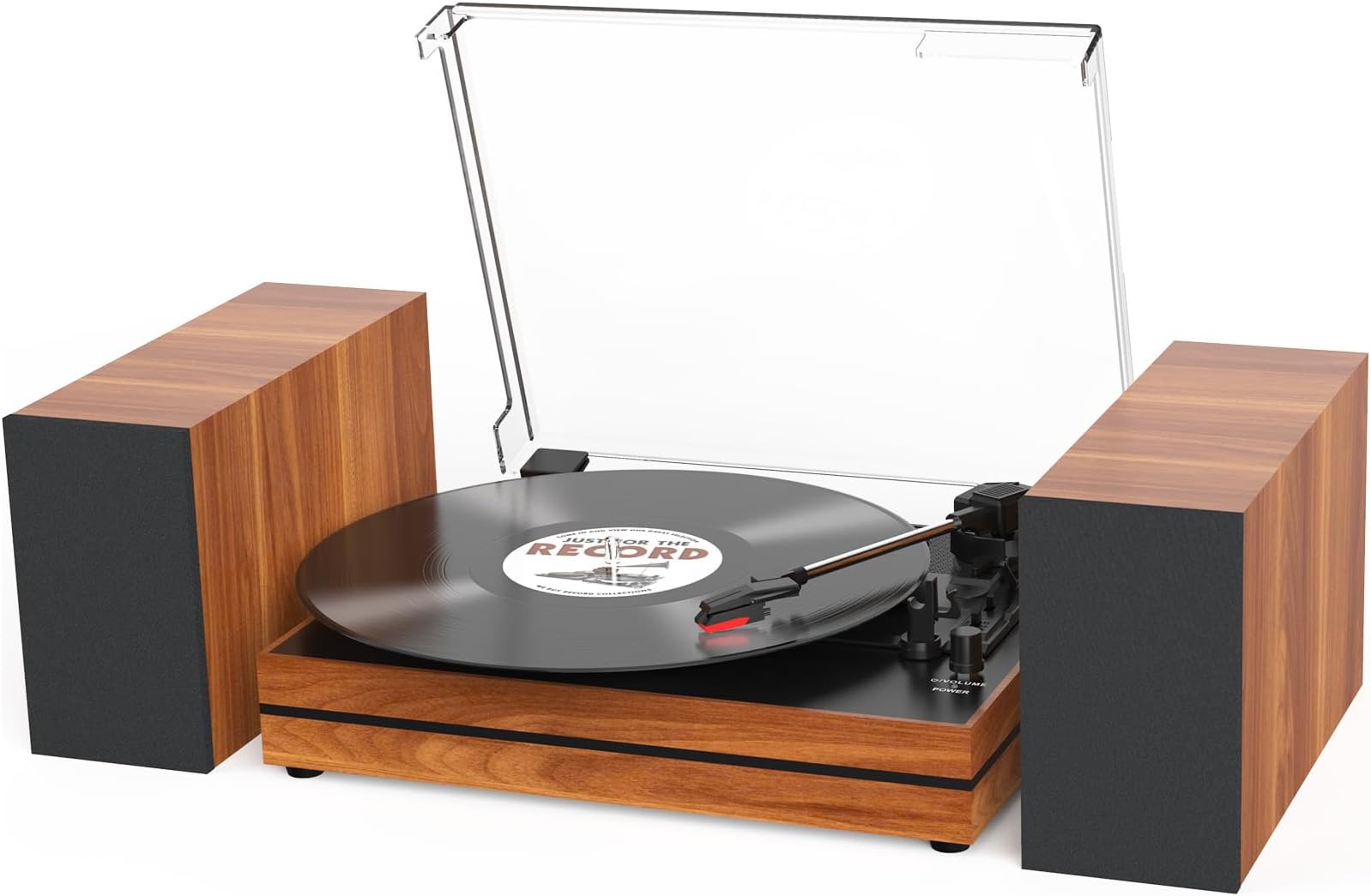 WOCKODER Vintage Record Player for Vinyl with External Speakers Belt ...