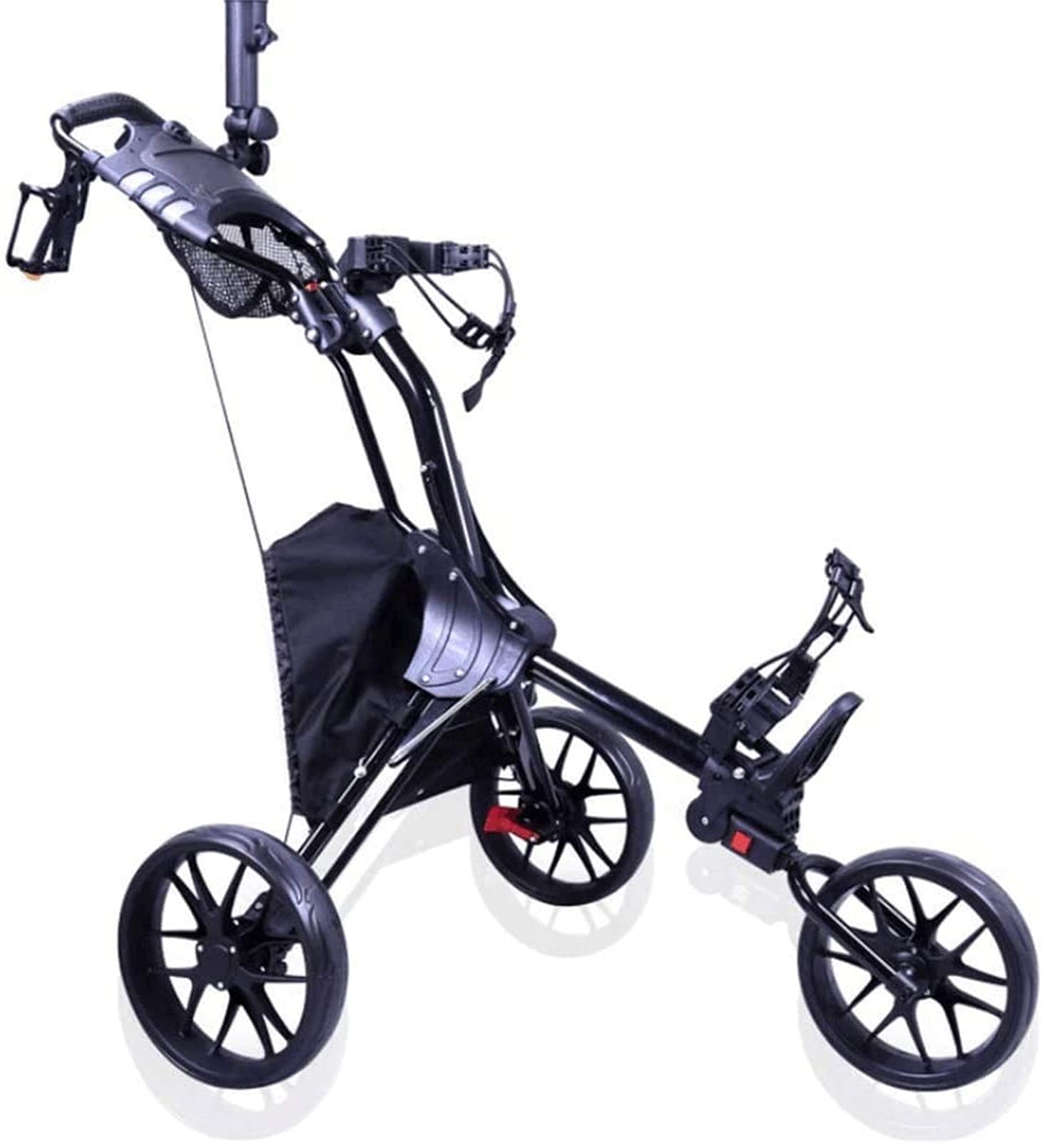 Buy TUHFG Golf Push Cart Trolley 3 wheel 3 Wheel Push Pull Golf Cart ...
