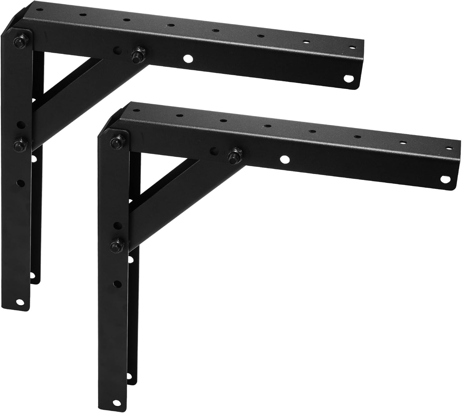 Sihnman Heavy Duty Adjustable Angle Bracket (2 pc) for Wall Mount, Roof ...