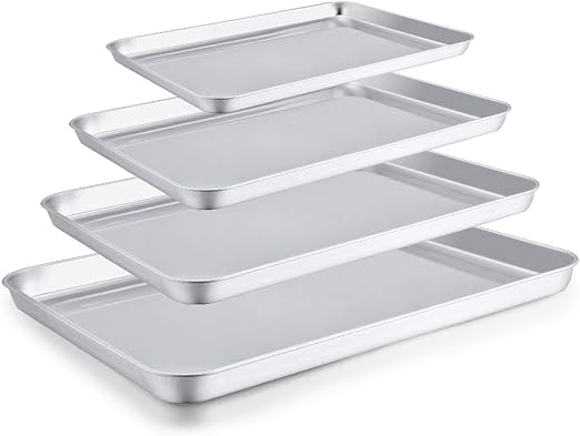 Amazon.com: TeamFar Baking Sheet Set of 4, 16/12.5/10/9.3 Inch ...