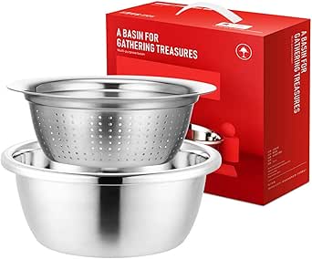Amazon.co.jp: Microporous Colander | 2 Pieces 304 Stainless Steel High ...