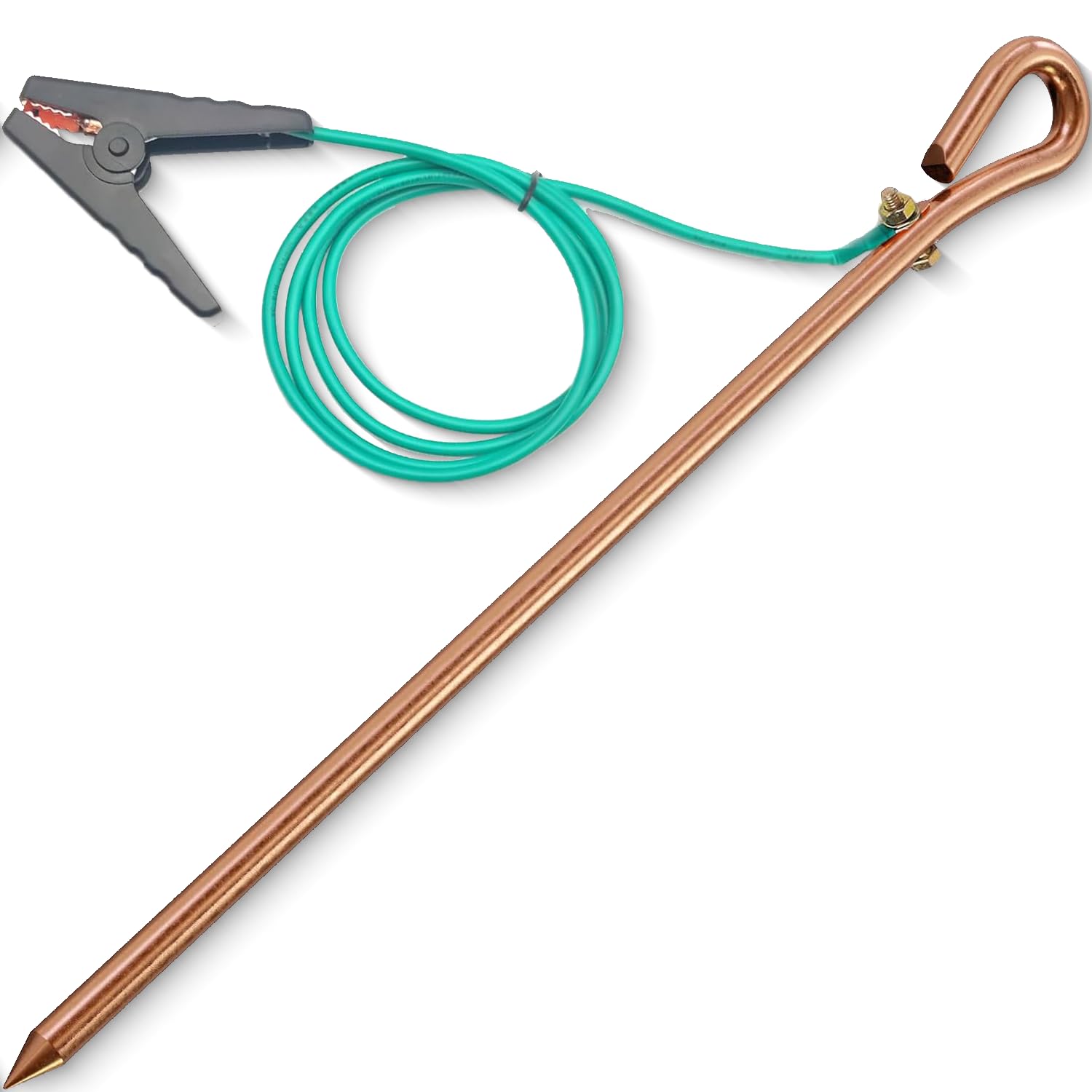 Generator grounding kit with 6ft Female Ground Cord,grounding rod for ...