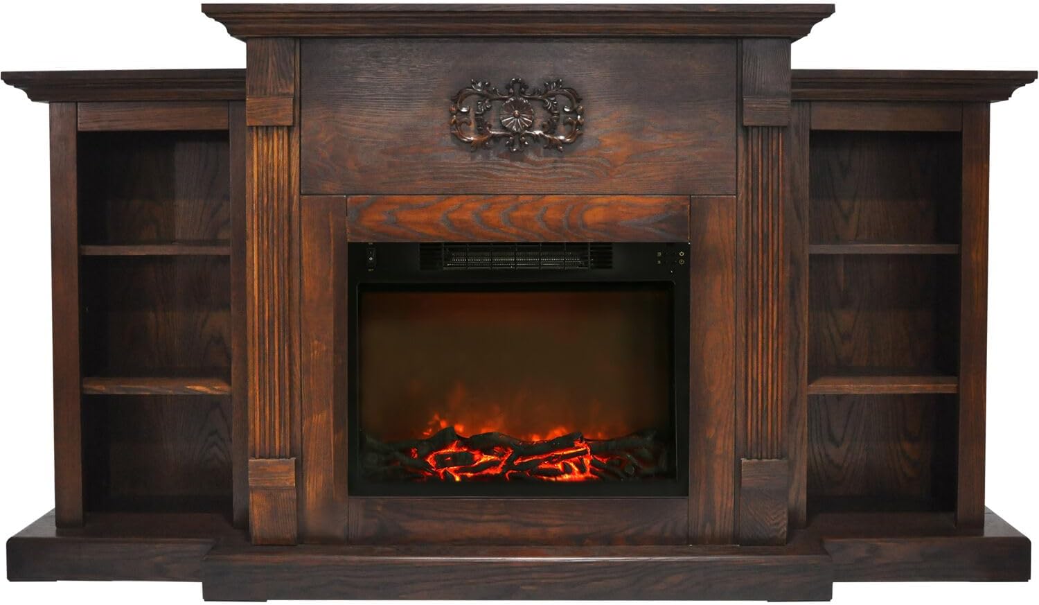 Amazon.com: Cambridge 72-in. Sanoma Electric Fireplace with Built-in ...