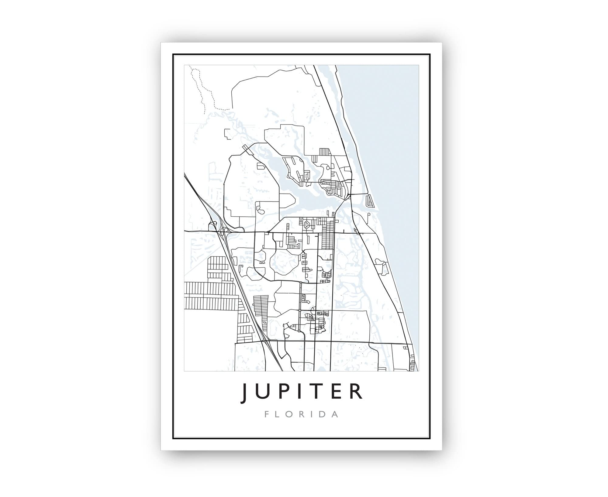 Jupiter Florida Road Map Data From City Of Jupiter, Florida