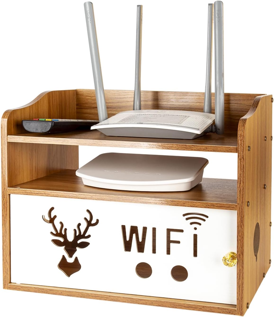Catekro Router Regal, Router Cabinet, Etagere Pour Decodeur, Router ...