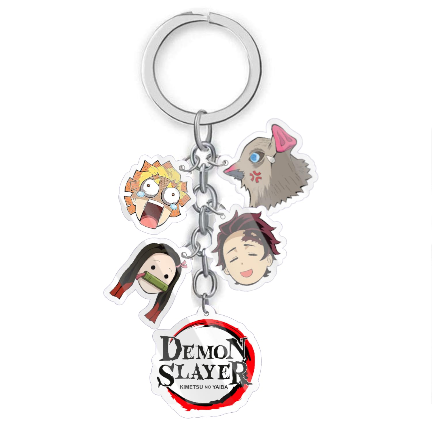 Buy Careflection Demon Slayer: Kimetsu no Yaiba Anime Keychain Keyring ...