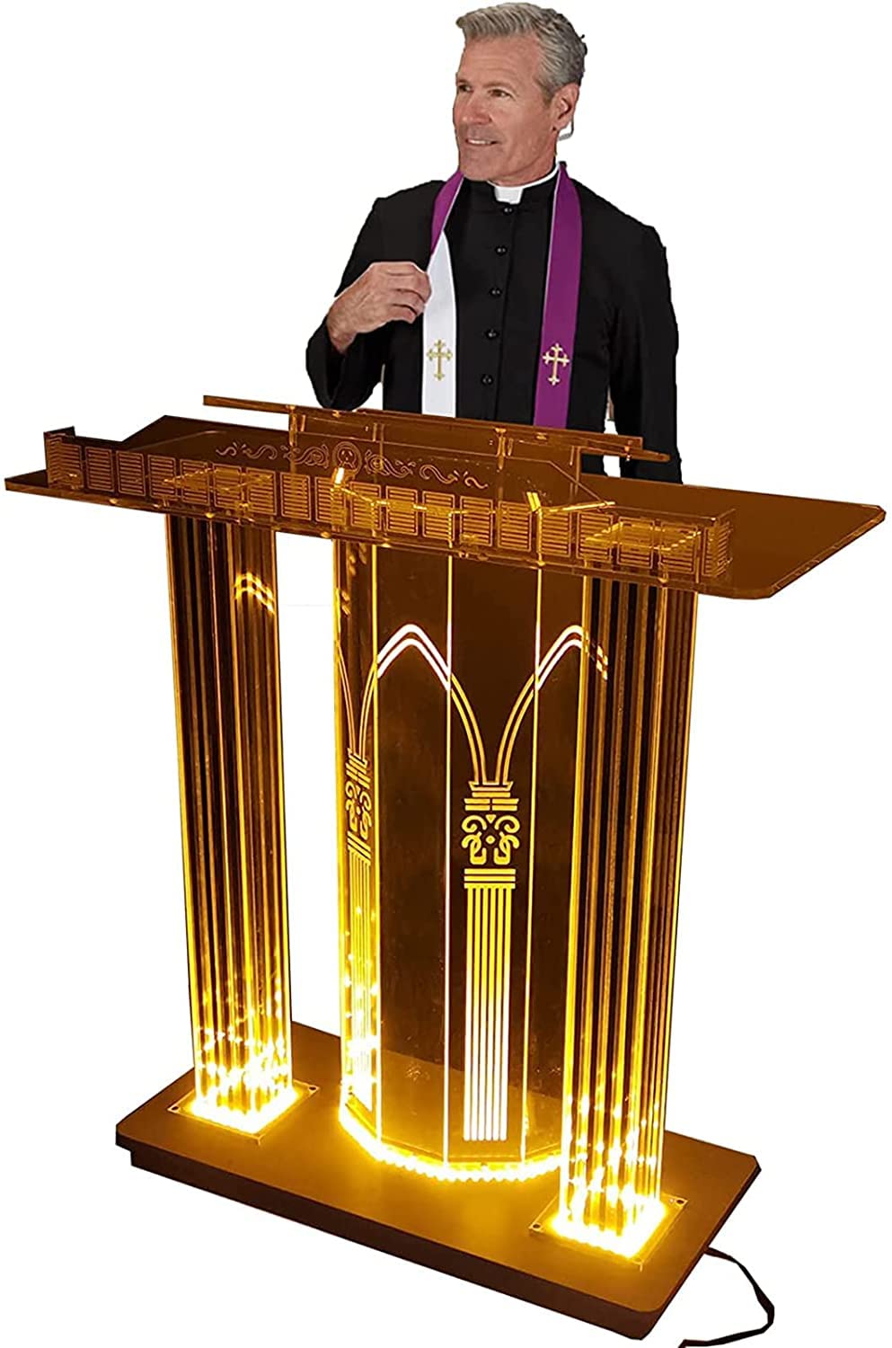 Podium Lecterns And Podiums Acrylic Lectern Pulpit Luxury Led ...