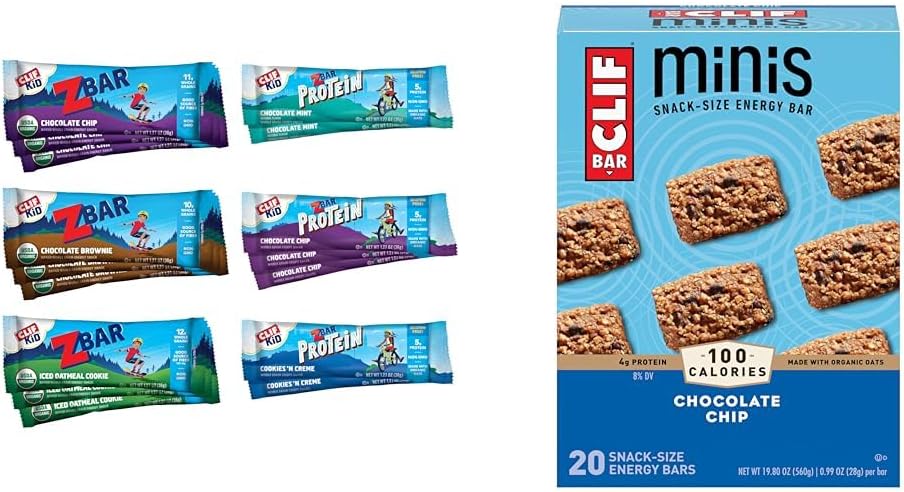 Amazon.com: CLIFF Kid Zbar and Zbar Protein Variety Pack Snack Bars (16 ...