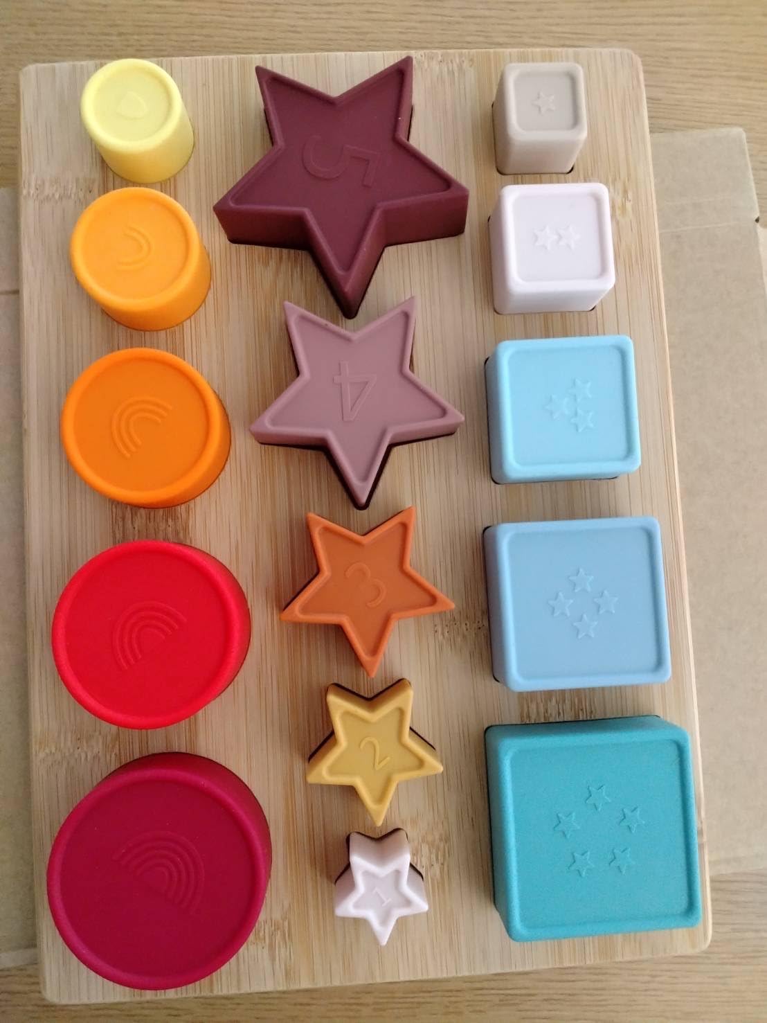 Amazon | TOMMYFIELD 積み木 シリコン おもちゃ 型はめ 立体 玩具 モンテッソーリ パズル | 積み木 | おもちゃ