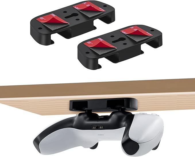 Mcbazel 2 Park Under Desk Controller Holder Under Desk Mount Stand for ...