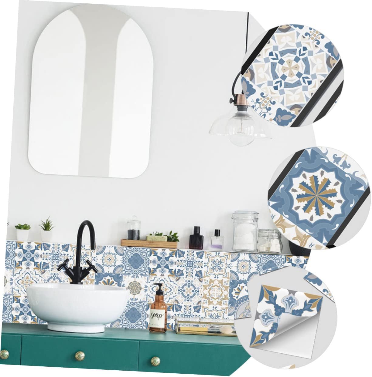 72 pcs Wall Sticker Home Goods Home Decor Floor Tile Stickers Sticker ...