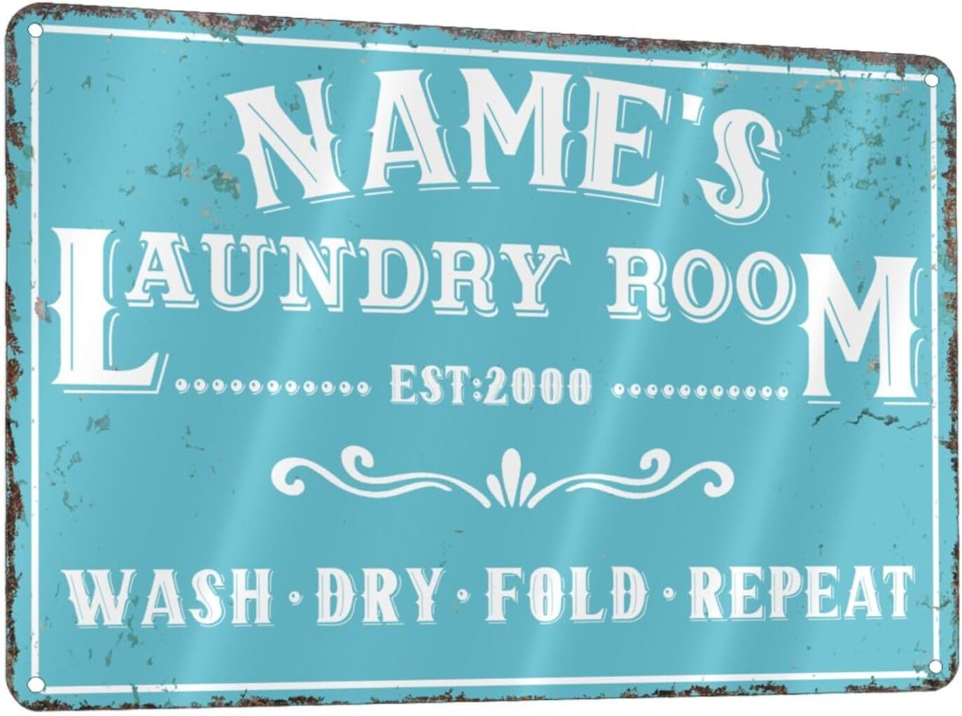 Amazon.com: Custom Laundry Room Sign Personalized Name Sign Wash Day ...