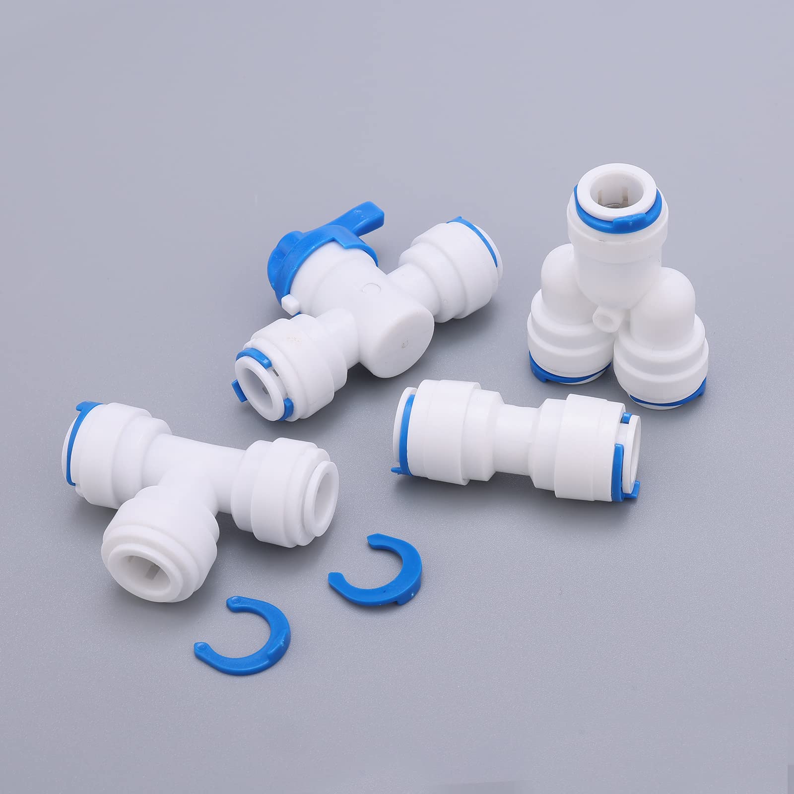 1/4 Inch Water Tubing GREDIA 1/4 Inch Quick Connect Fittings Kit - RO ...