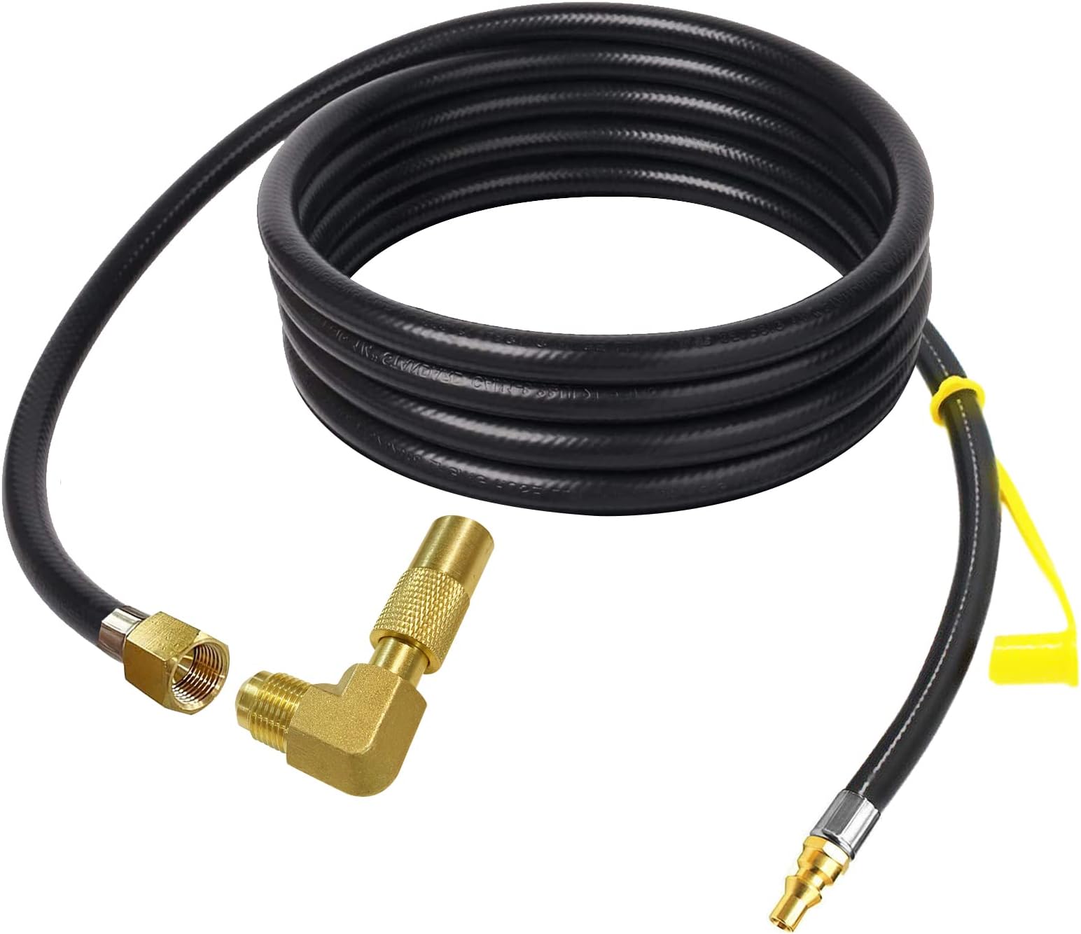 Amazon.com : Yendse Propane Brass Tee 4 Port Adapter Kit with 5FT and ...