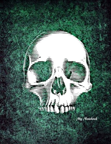 My Notebook: Abstract Skull Cover Design Notebook/Journal with 110 ...