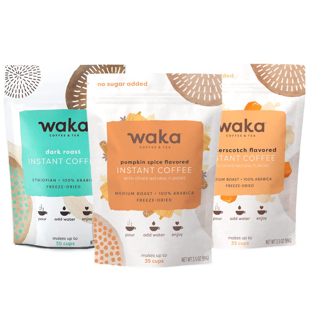 Amazon.com : Waka Quality Instant Coffee — 100% Arabica Beans — Dark ...