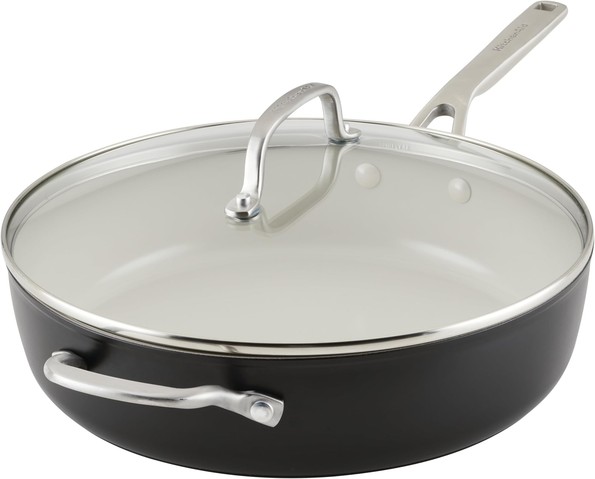 Amazon.com: KitchenAid Hard Anodized Ceramic 5-Quart Nonstick Sauté Pan ...