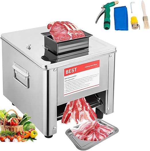 Amazon.com: Marada Meat Cutter Machine 10MM Commercial Electric Meat ...