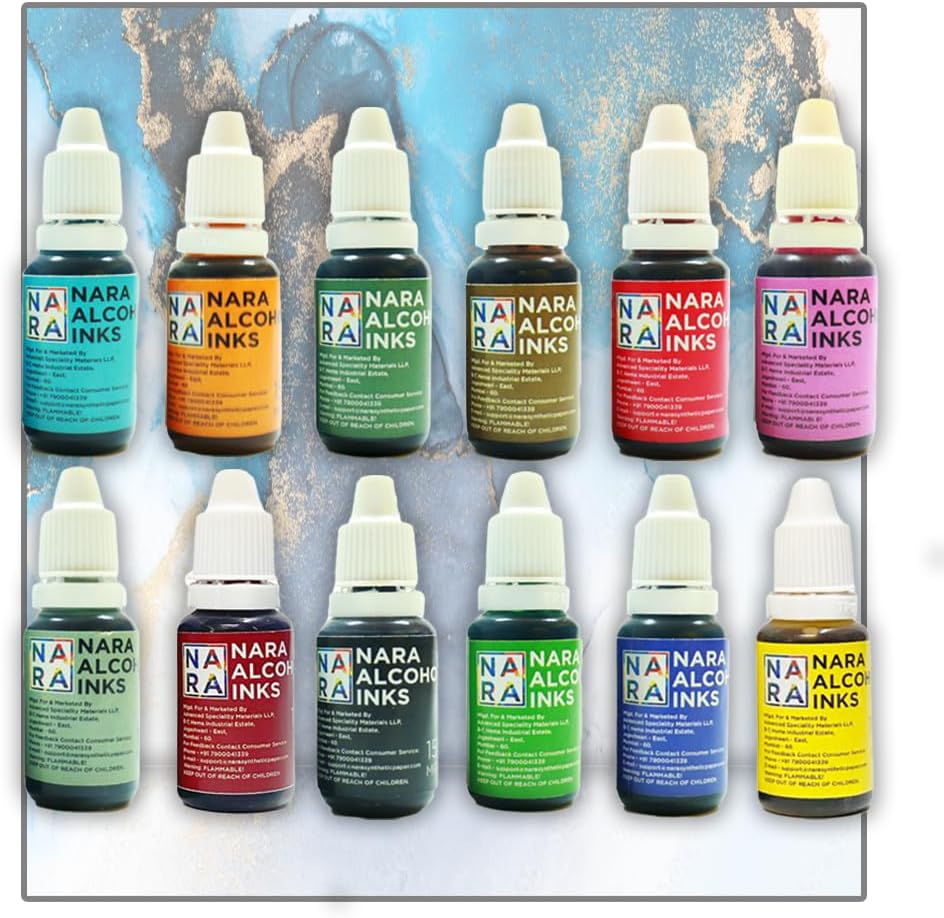 Amazon.com : NARA Alcohol Ink Set of 2 Boxes - N5 to N6 | 6 Shades in ...