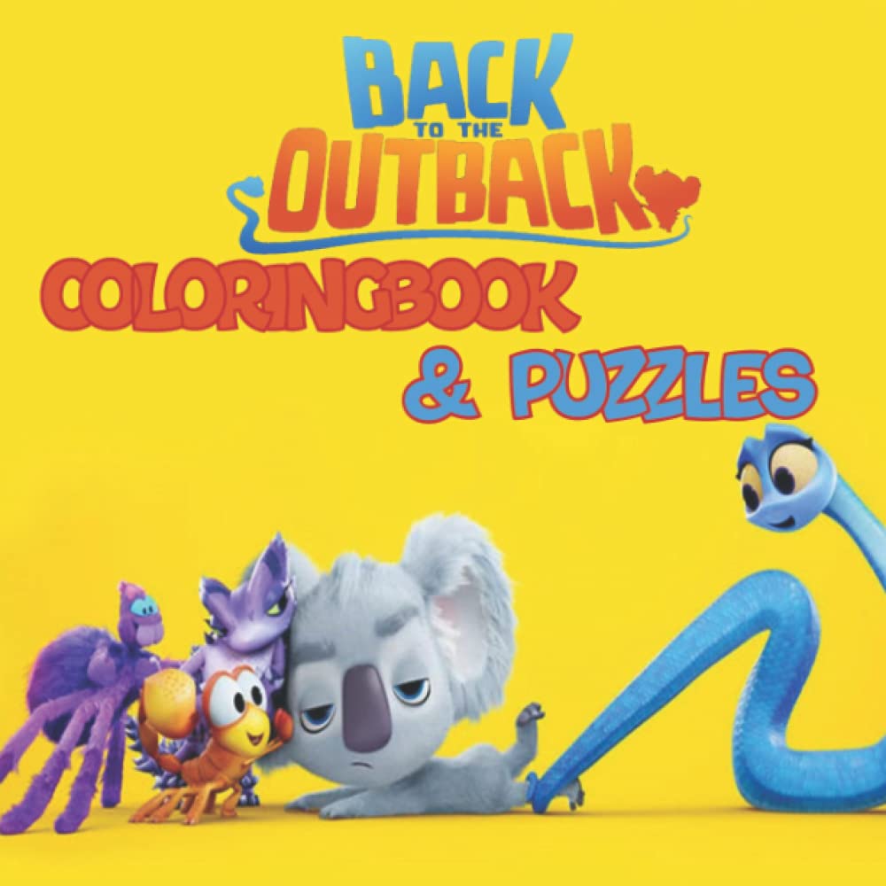 Back To The Outback Coloring Book With Games Coloring Activity ...