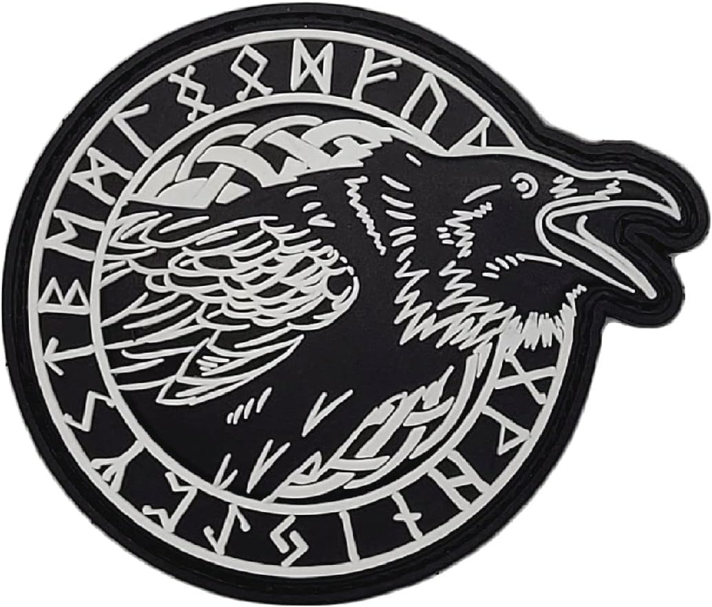 Amazon.com: Raven Viking Odin God PVC Patch (Hook Backing -PVC Rubber ...