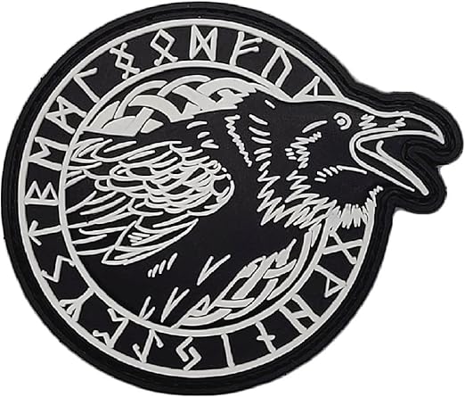 Amazon.com: Raven Viking Odin God PVC Patch (Hook Backing -PVC Rubber ...