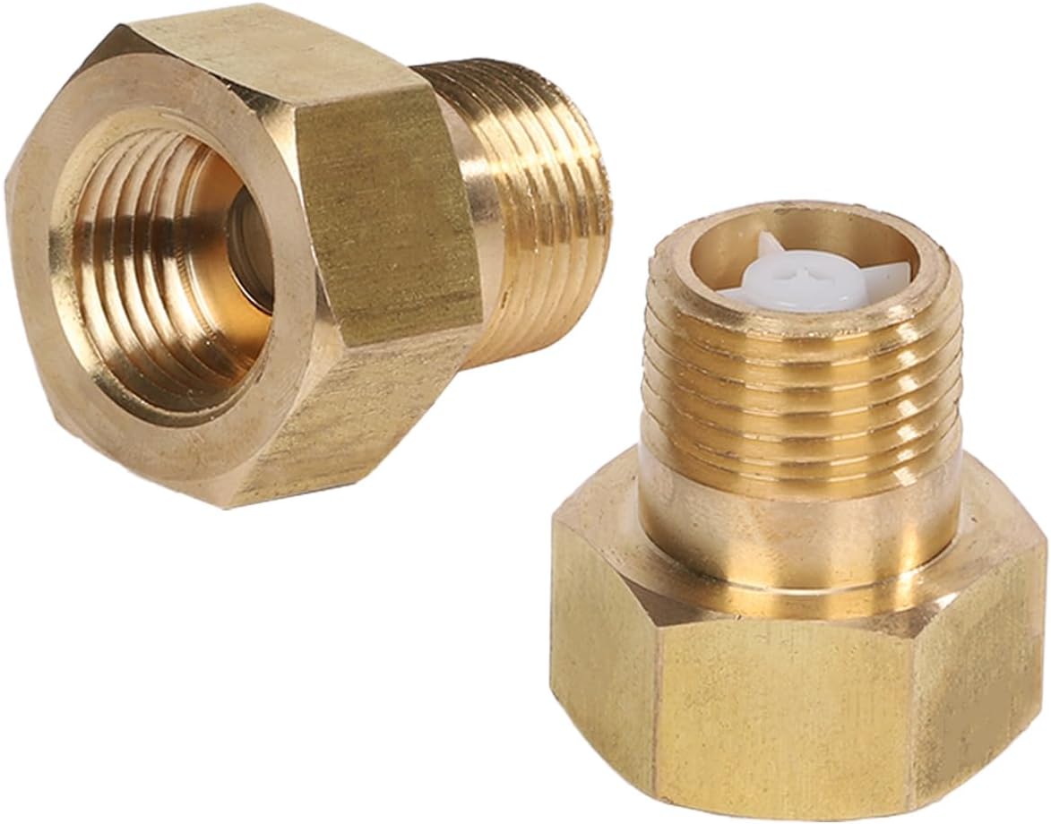 Amazon.com: Tranq Non Return 1/2" Female to 1/2" Male One Way Brass ...
