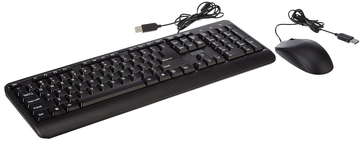Amazon.in: Buy Lenovo 160 Keyboard & Mouse Wired Combo | Waterproof ...