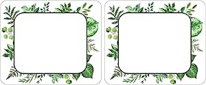 Amazon.com: Schoolgirl Style Simply Boho Greenery Name Tags—Self ...