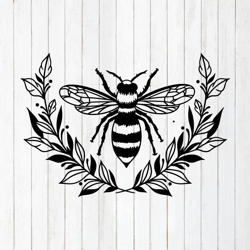 Amazon.com: Bee Wall Decals - Vinyl Stickers Peel and Stick - Beehive ...