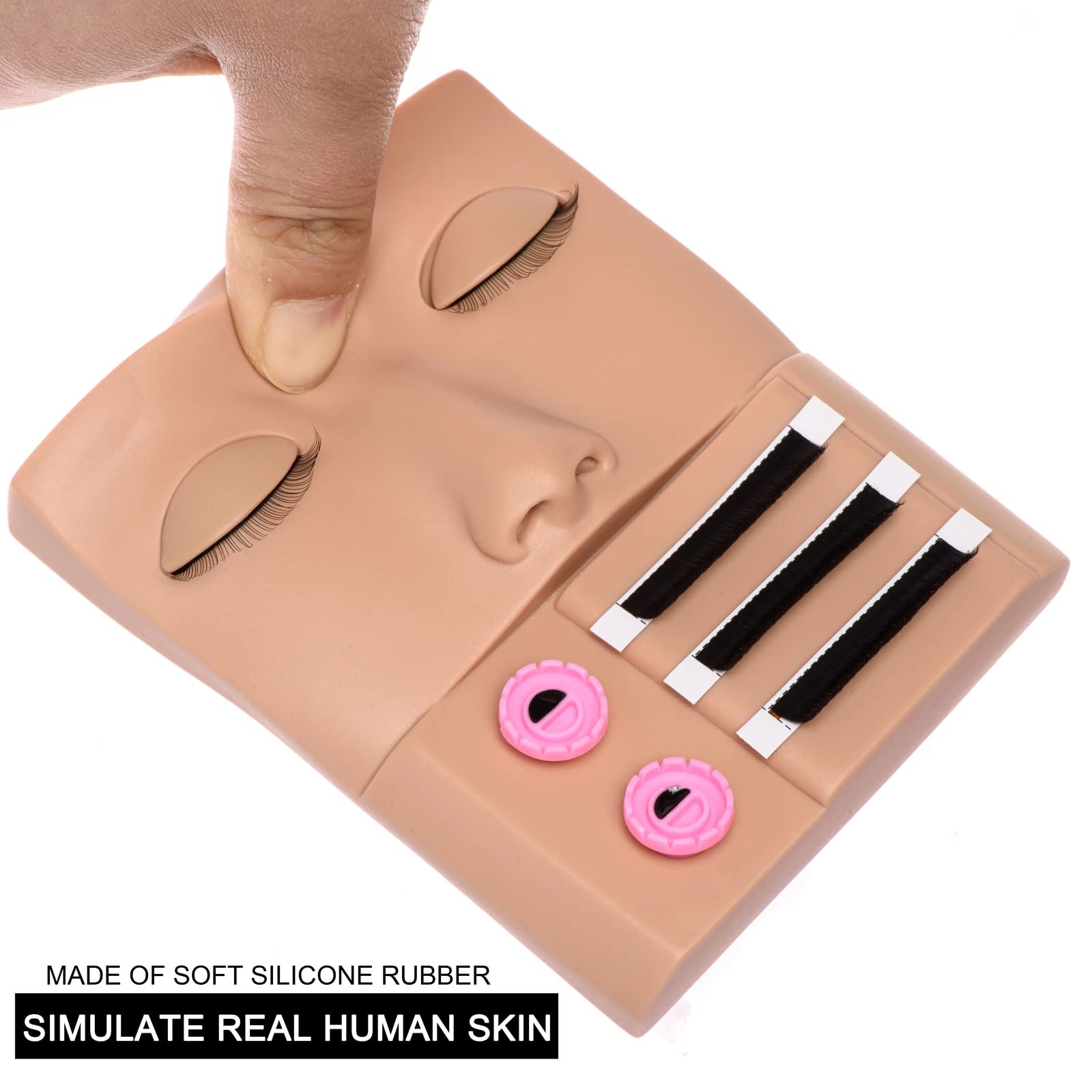 Lash Mannequin Head, Eyelash Mannequin Head with Removable Eyelids ...