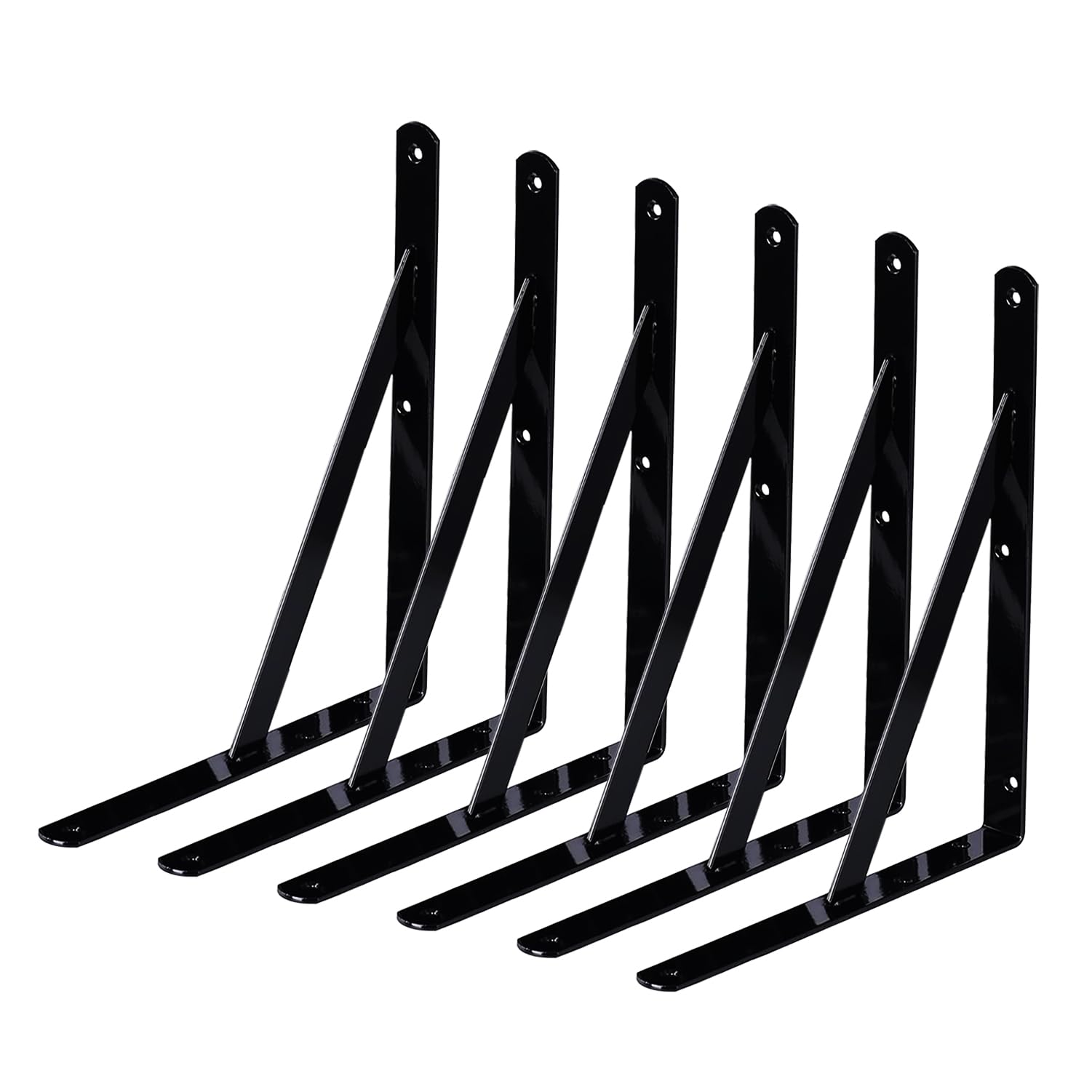 Amazon.com: Shelf Brackets 6 Pack 11 inch Heavy Duty Brackets for Shelf ...