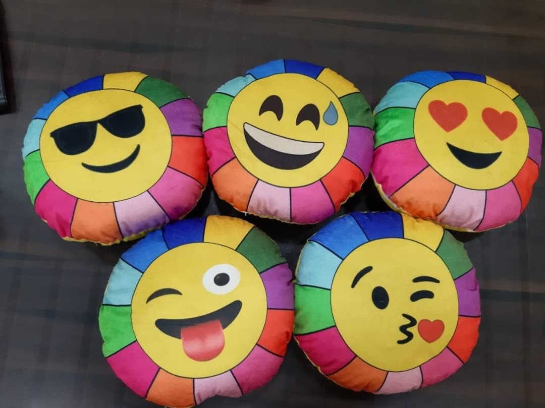 Buy ROYAL TREND Velvet Sun Flower Smiley Cushions Chair Back | Sun ...